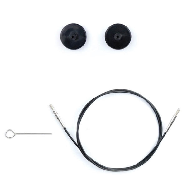 LYKKE Black Swivel Cord – Knit With Attitude